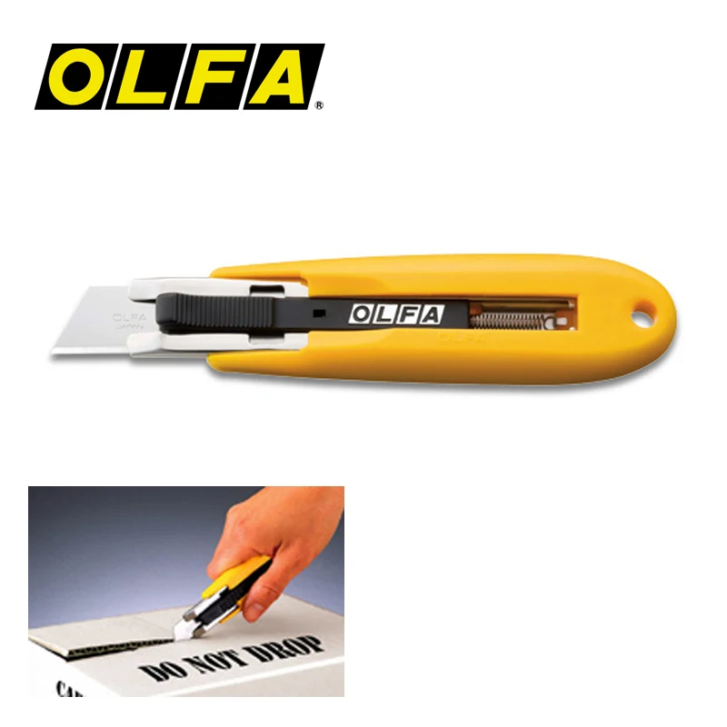 Olfa Sk-5 Safety Snap Off Knife Auto Retractable Blade Box Cutters ...
