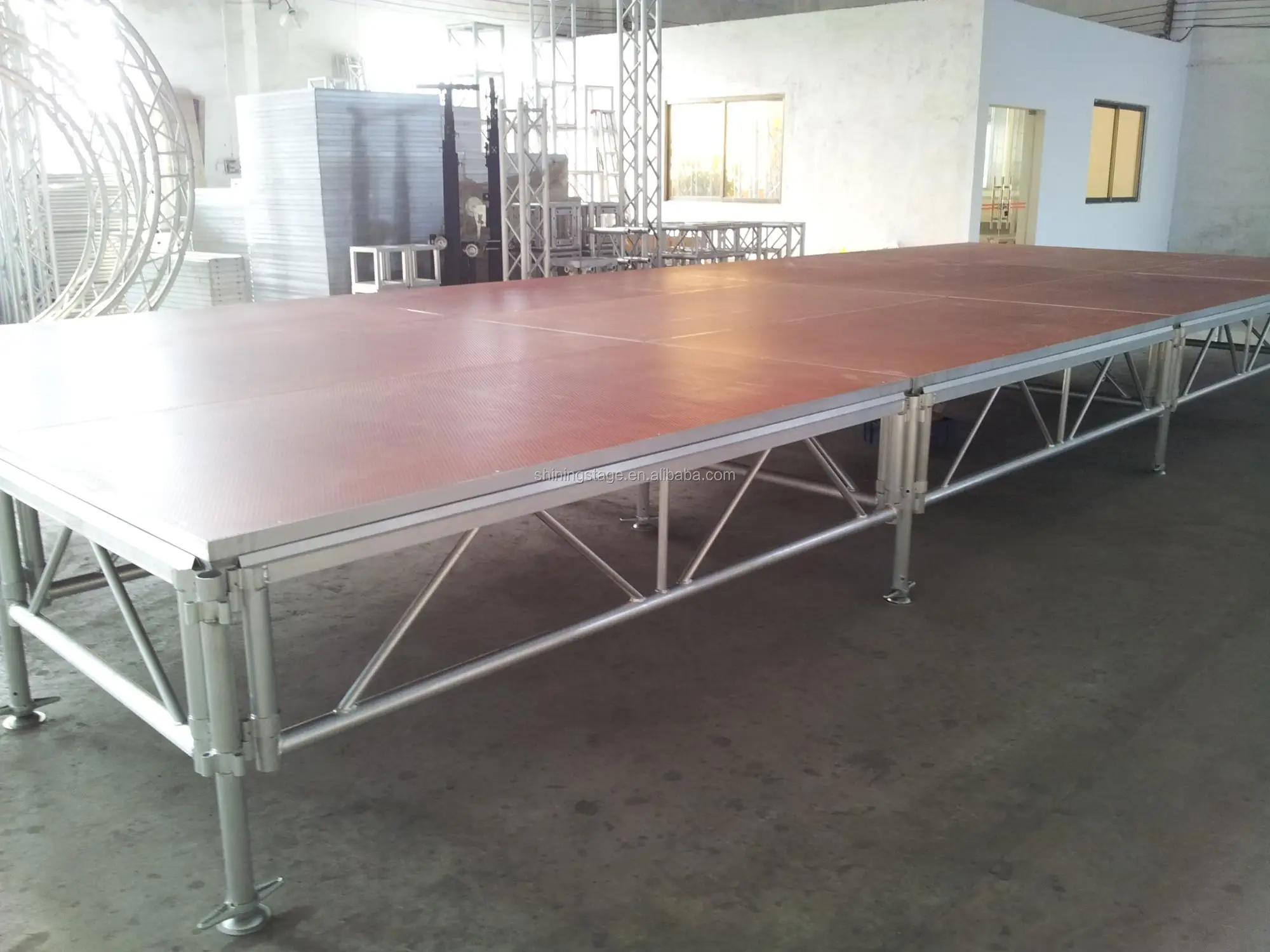 Quickly Assemble Simple Aluminum Moving 4 Legs Stage Adjustable ...