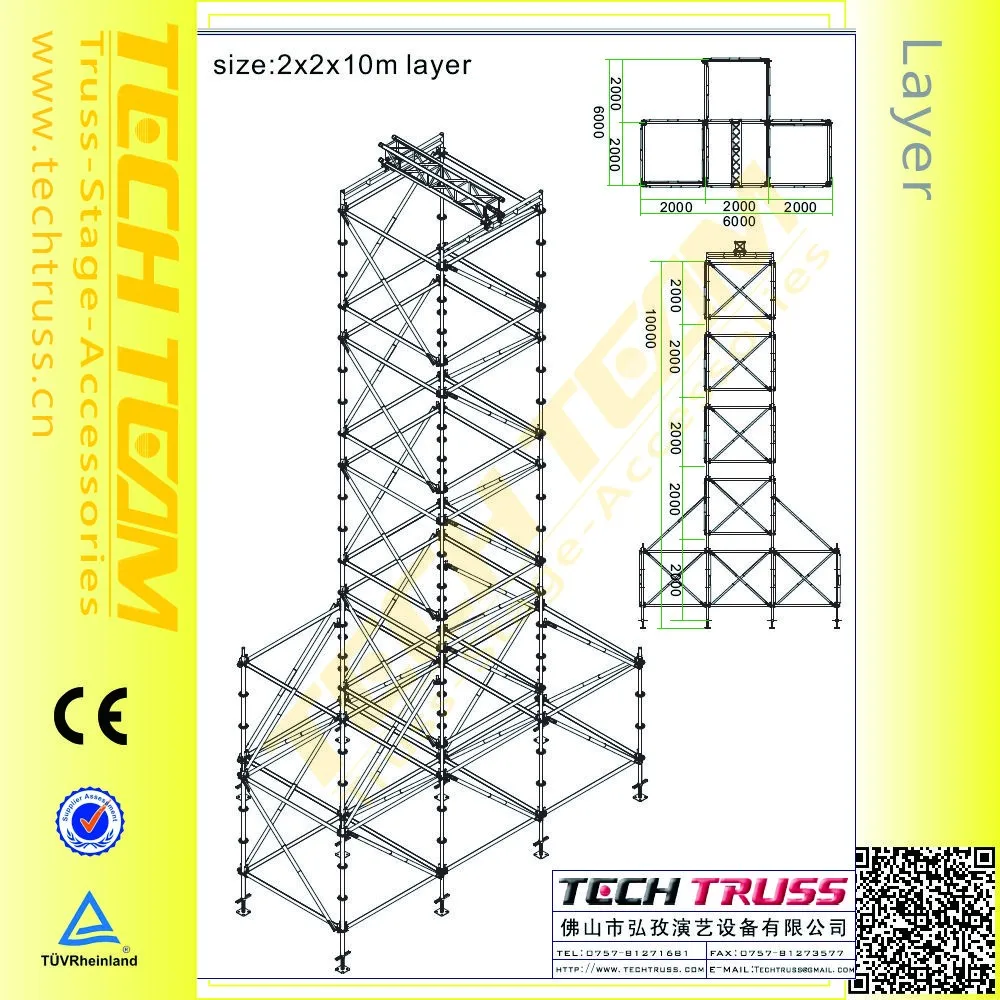 Steel Ringlock Scaffolding Layher Truss for Construction