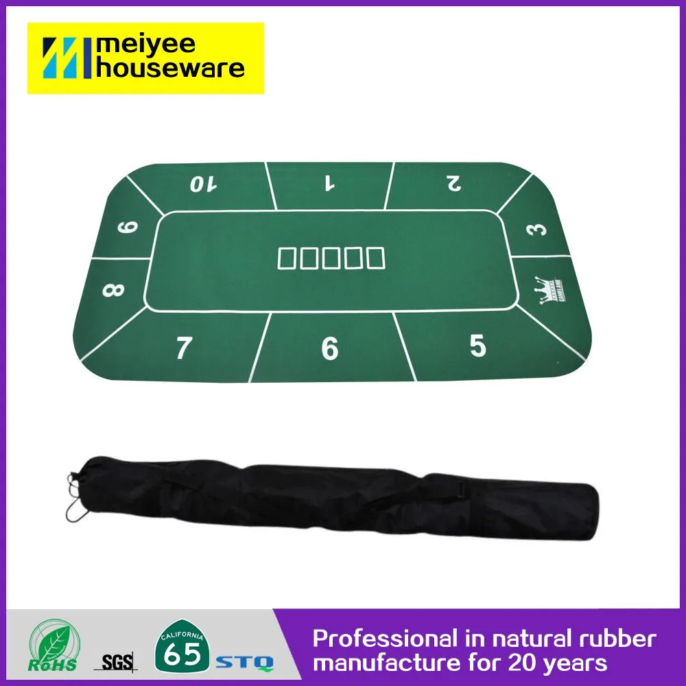 Customized Design Rubber Poker Table Mat - Waterproof & Anti-slip