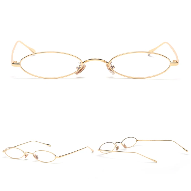 Shop Our Small Oval Glasses Frame Men Retro Gold Metal Frames