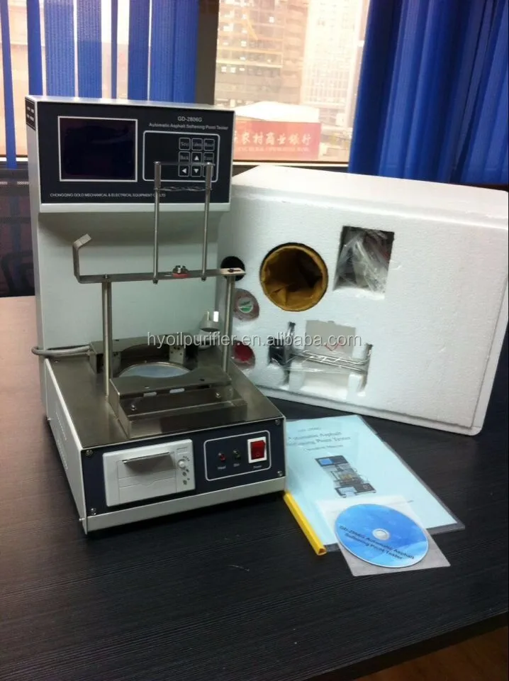 Automatic Asphalt Softening Point Tester / Ring And Ball Apparatus For ...