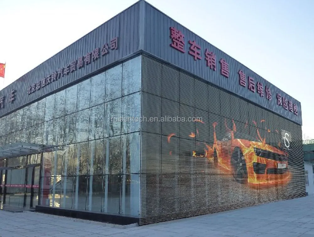 Waterproof Ic Mbi5024 P25 Transparent Grid Led Display Mesh Led Screen ...