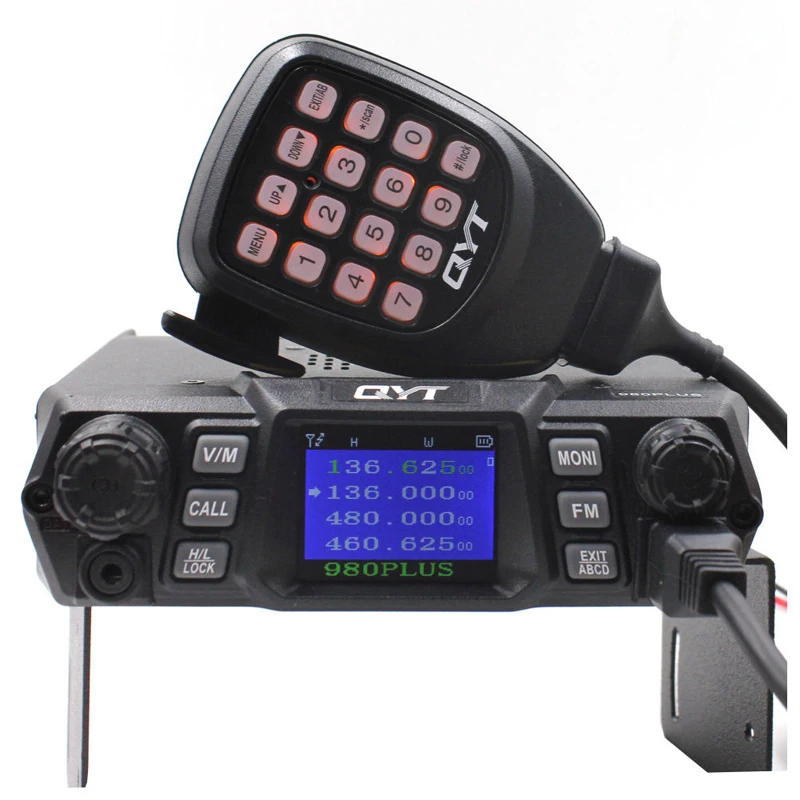 Qyt Kt-980 Plus High Power 75w(vhf)/55w(uhf) Dual Band Quad Standby ...