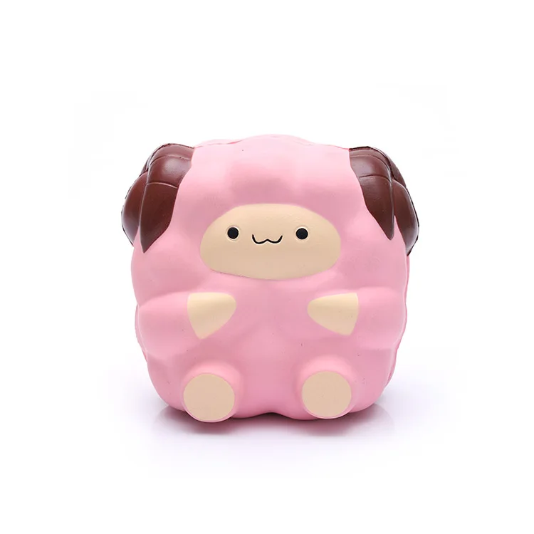 Custom Logo PU Foam Goat Shaped Stress Ball - Scented Toy