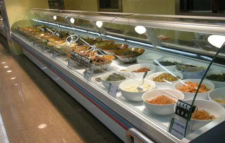 Commercial Deli Display Case Or Meat Serve Over Refrigerated Display ...