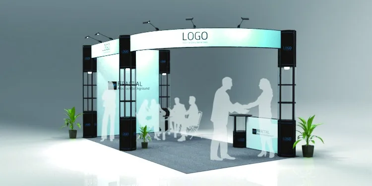 Modular Reusable Aluminum Frame And Fabric Wall Exhibition Booth ...