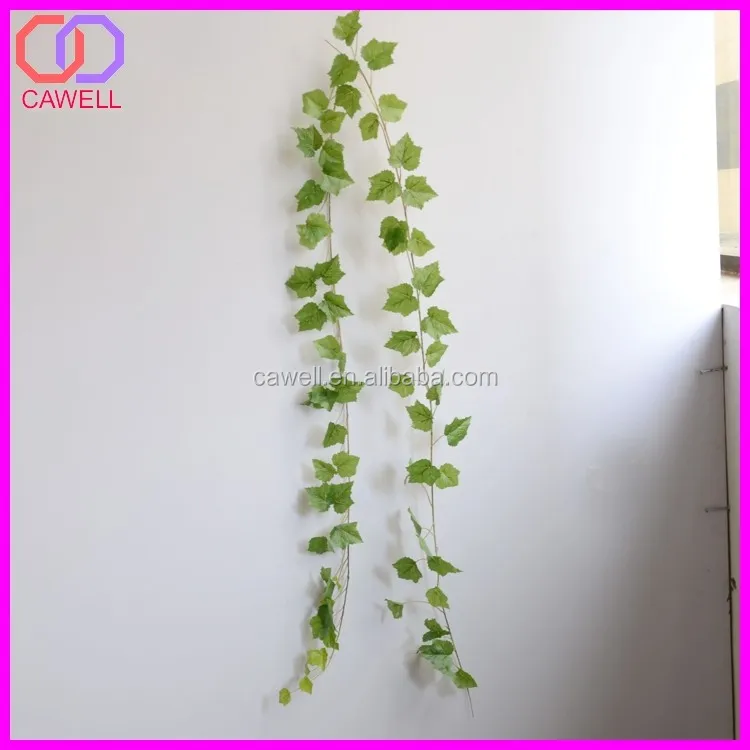 Artificial Green Leaves String Climbing Hanging Wall - Buy Hanging Wall ...