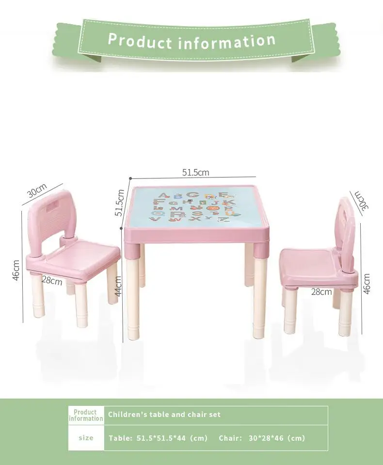 New Style Student Cute Pattern Playful Furniture Child Table And Chair ...