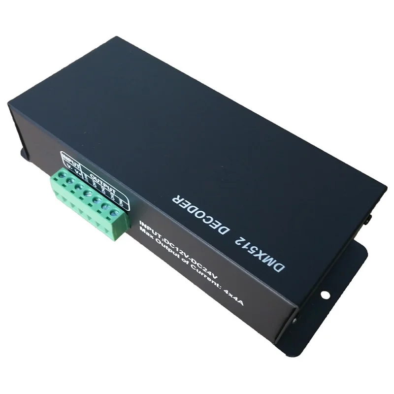 4ch Dmx512 Decoder Dc12v 24v Dmx Digital Controller R G B W 4 Channel ...
