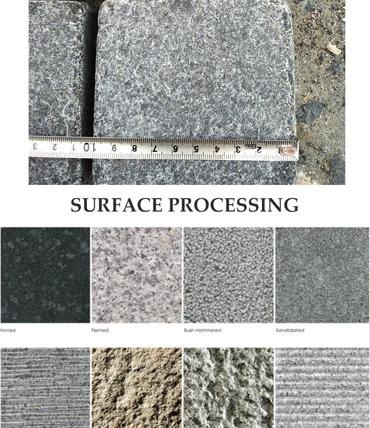 Natural Stone Zimbabwe Black Granite Interlock Paving Stone,Granite ...