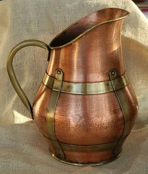 French Brass Lined Pitcher - Buy Antique Metal Pitchers,Garden Metal ...
