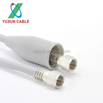 75ohm Rg6/4cfb/5cfb/3c2v Coaxial Cable With Fast F Connector - Buy 75ohm Coaxial Cable For ...