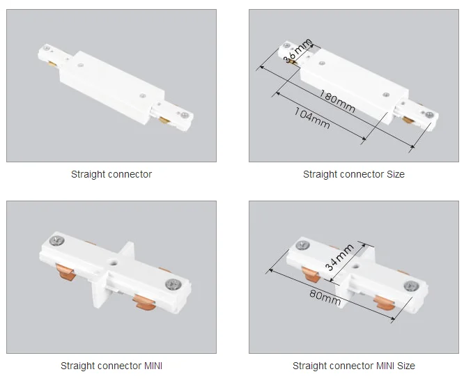 Luminaire Aluminum Guide Rails 3 Lines Led Track Rail- 1meter/1.5m/2m ...