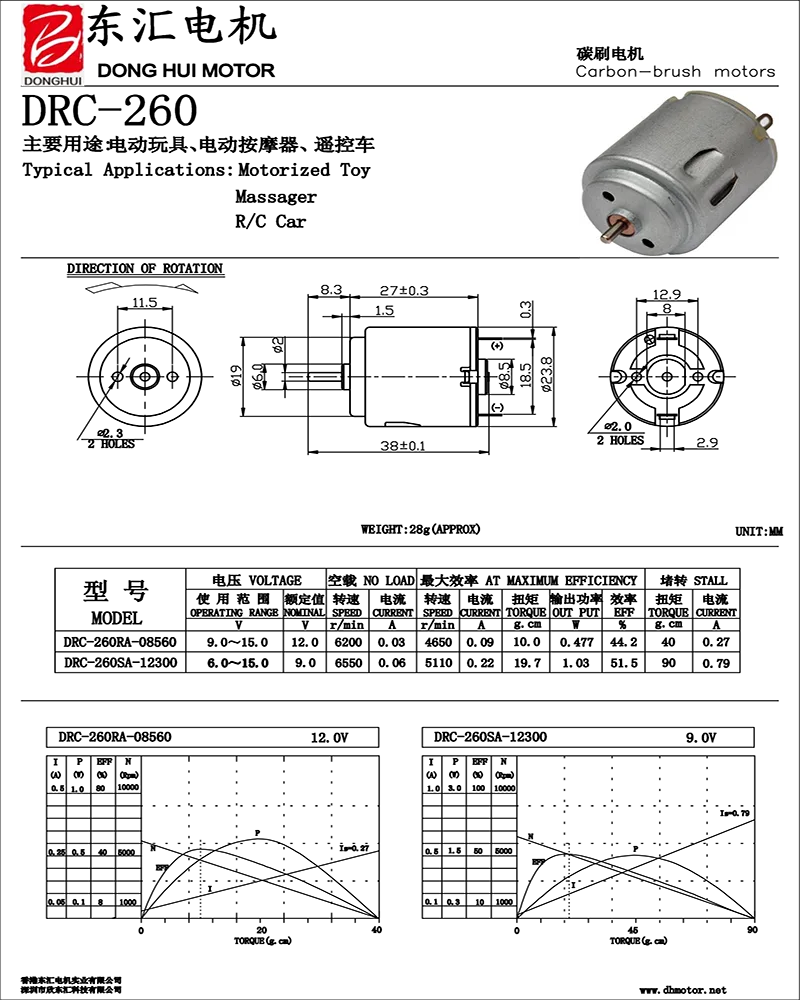 Rc 260 High Speed Mini Dc Motor Generator For Vibrating Massage - Buy ...