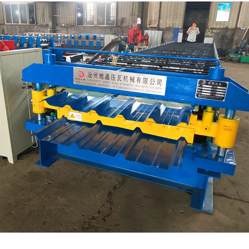 High Effective 910 Steel Roof Sheet Tile Roll Forming Machine Galzed ...