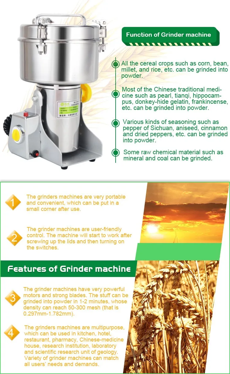 Large Size Swing Grinder Machine For Both Home And Commercial Use 220v ...