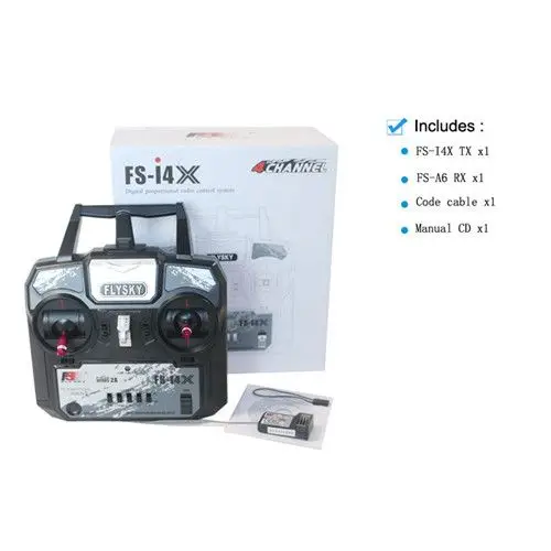 Flysky 최신 Fs-i4x 4ch 2.4g Rc 송신기 Fs-a6 수신기 Diy 드론 I4x 송신기 - Buy 최신 ...