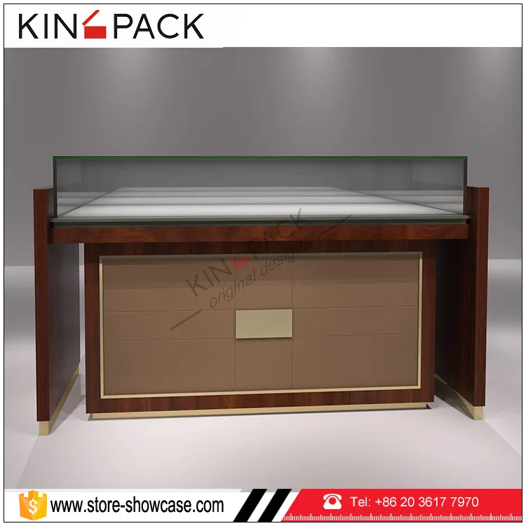 New Design Wood Brand Jewelry Counter For Wrist Watch Display Counter ...