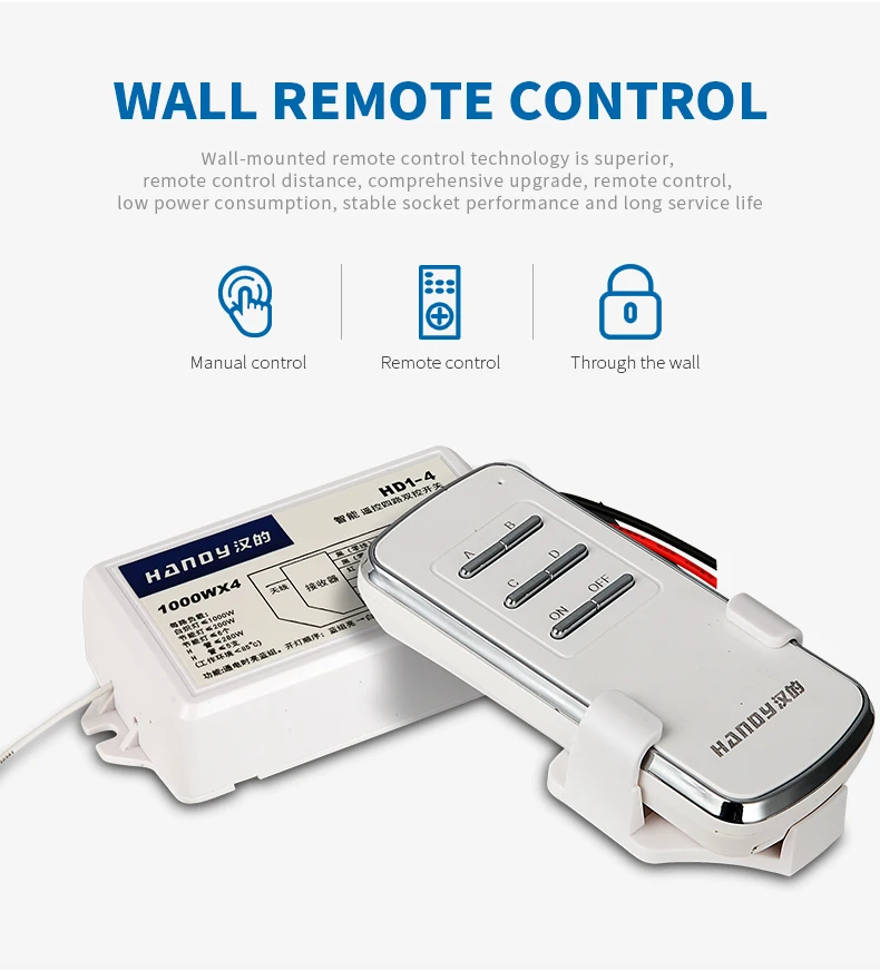 Smart Home System 1 2 3 4 Channel 220v 1000w Digital Controlled Power ...