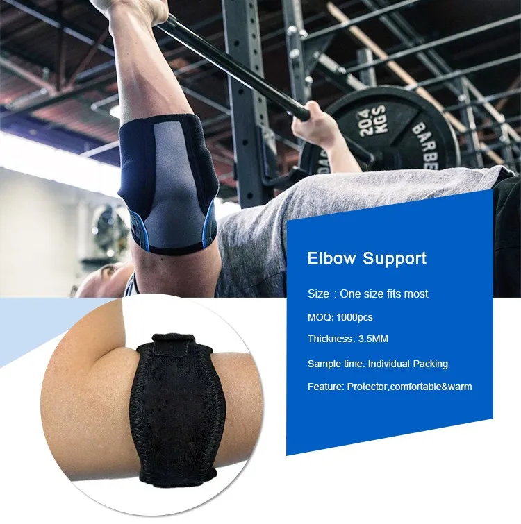 Manufacture Gel Compression Elbow Pads Neoprene Sports Elbow Support ...