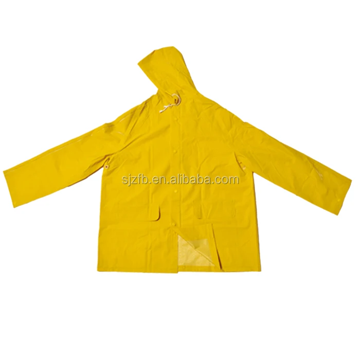 Heavy Duty Yellow Pvc/polyester Raincoat - Buy Raincoat Suit,Yellow ...