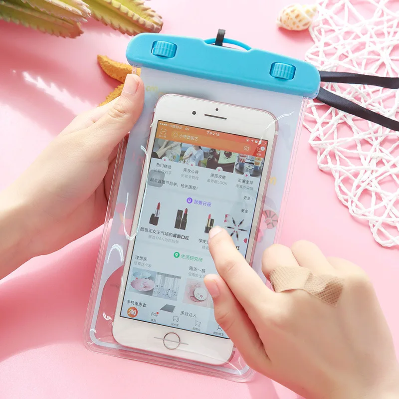 Custom Wholesale Pvc Waterproof Phone Bag Waterproof Pouch For Mobile ...