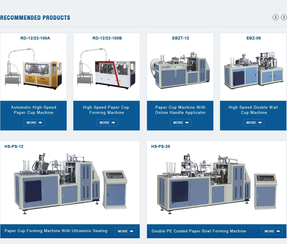 Zhejiang Ruida Machinery Co., Ltd. - Paper Cup Machine, Paper Bowl Machine
