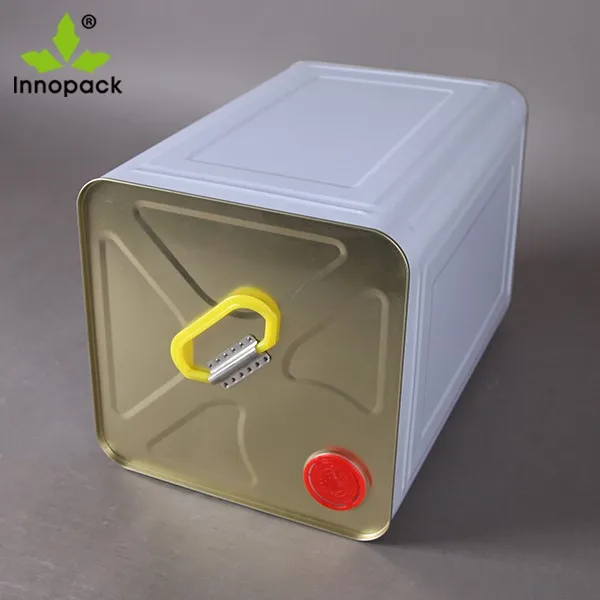 Rectangle Metal Can 20 Litres 20l Square Metal Can For Chemical Use ...