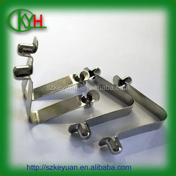 Spring Steel Tube Lock Spring V Shaped Spring Clip Double Button - Buy ...