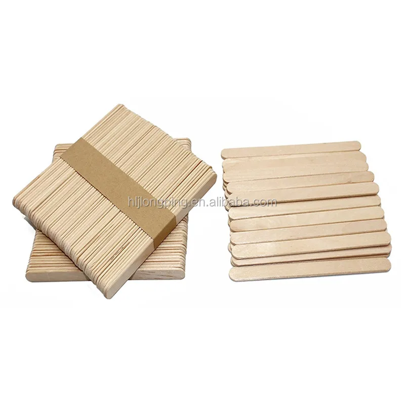 Regular Size Flat Wood Popsicle Stick - Buy Wood Popsicle Stick,Flat ...