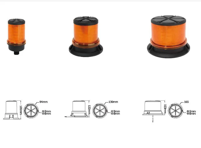 12v 24v Amber Led Rotating Beacon Light - Buy Led Beacon Light,Amber ...