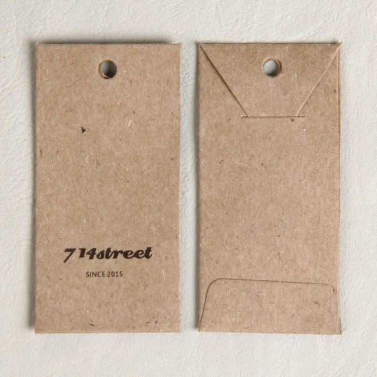 Kraft Paper Spare Button Bag With Silk Screen Printing For Frock Coat ...