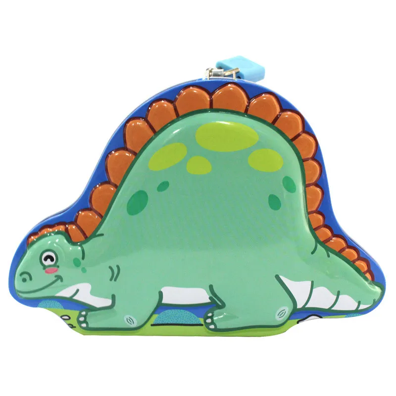 Topsthink High Quality Dinosaur Shaped Metal Piggy Bank Cartoon Coin ...