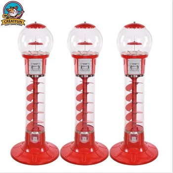 Spiral Gum Capsules Vending Gumball Machine With Capsule Toys Or Bouncy ...