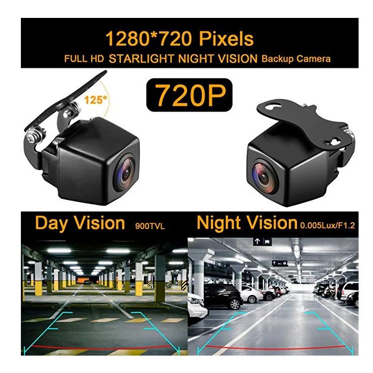 Waterproof 720p Night Vision High Definition Car Backup Rearview/front ...