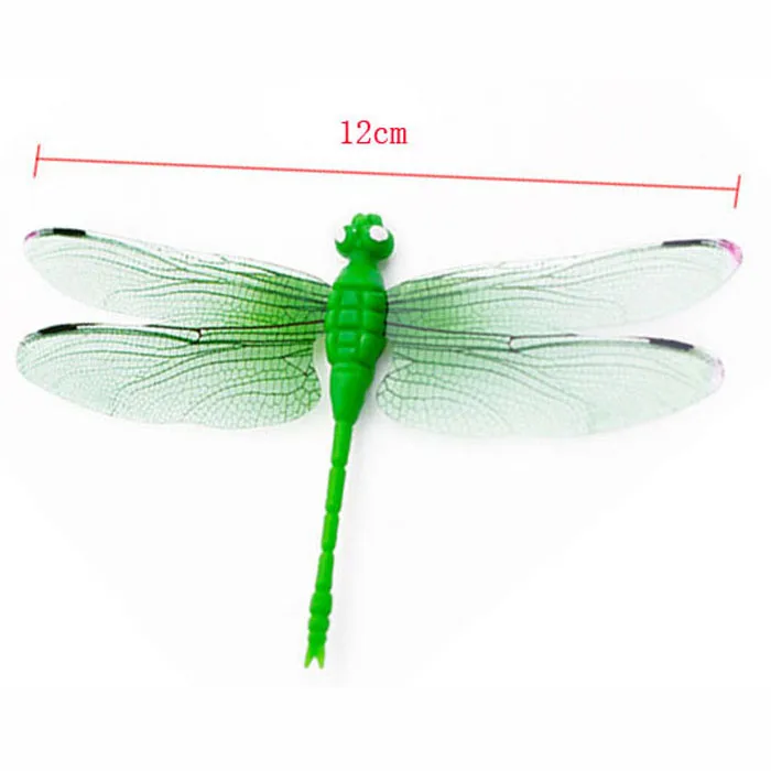 12cm Plastic Artificial Realistic Fake Simulated Dragonfly For Garden ...
