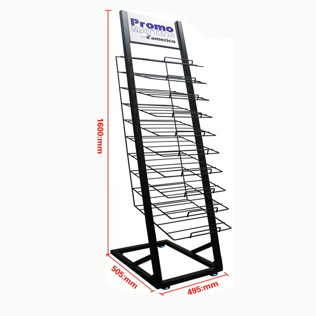 Floor Standing Retail Store Metal Stand Carpet Sample Display Rack ...