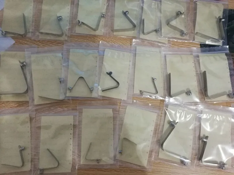Hole Push Lock V Shaped Snap Flat Spring Clip for Tube