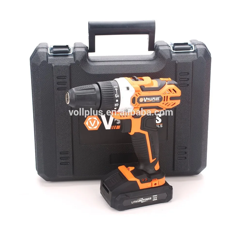 Vollplus Vpcd2120 Cordless Drill High Quality Li-ion Tool Set Power ...