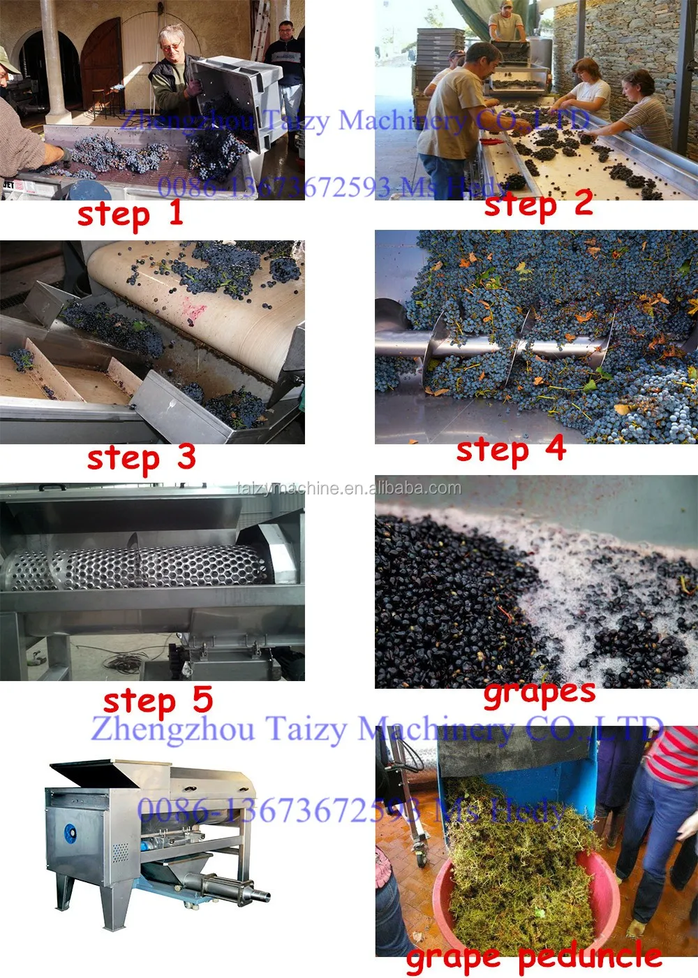 Automatic Fresh Grape Stem Removing Machine And Grape Stemmer Grape Stem Separator - Buy Grape ...