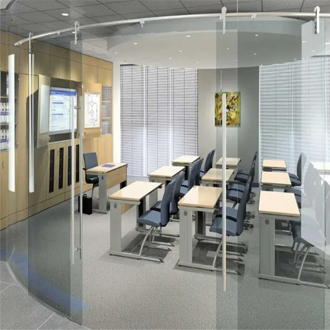Office Collapsible Wall Partition Glass Office Cubicles Glazed Office ...