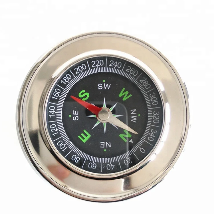 Mini Compass Outdoor Camping Hiking Trekking Metal Stainless Steel