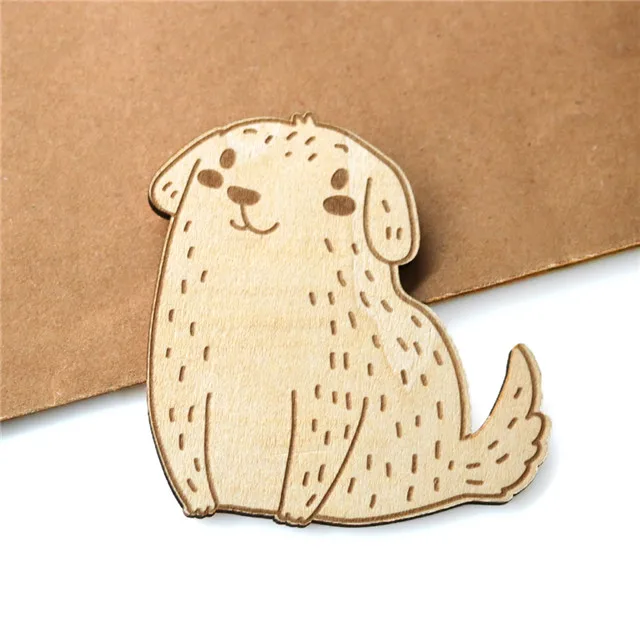 Custom Laser Cut Wooden Fridge Magnet for Christmas