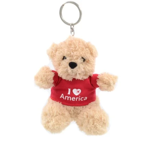 National Plush Bears Keychain - Mini Teddy Bear Toy