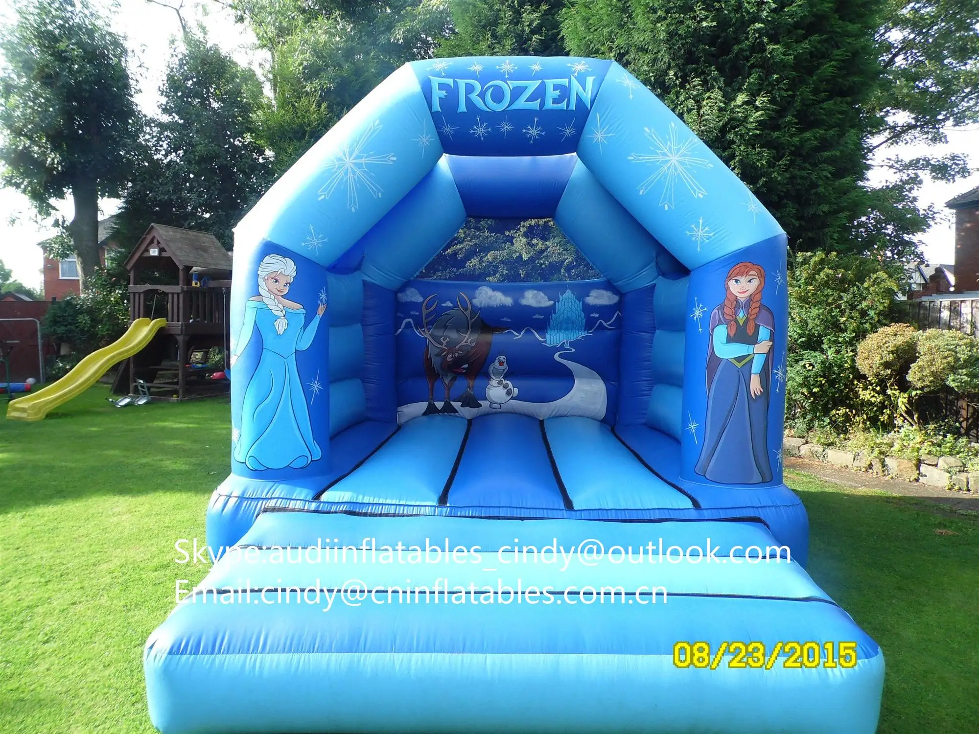 Frozen Theme Inflatable Ice Kingdom Bouncy Castle For Sale - Buy ...