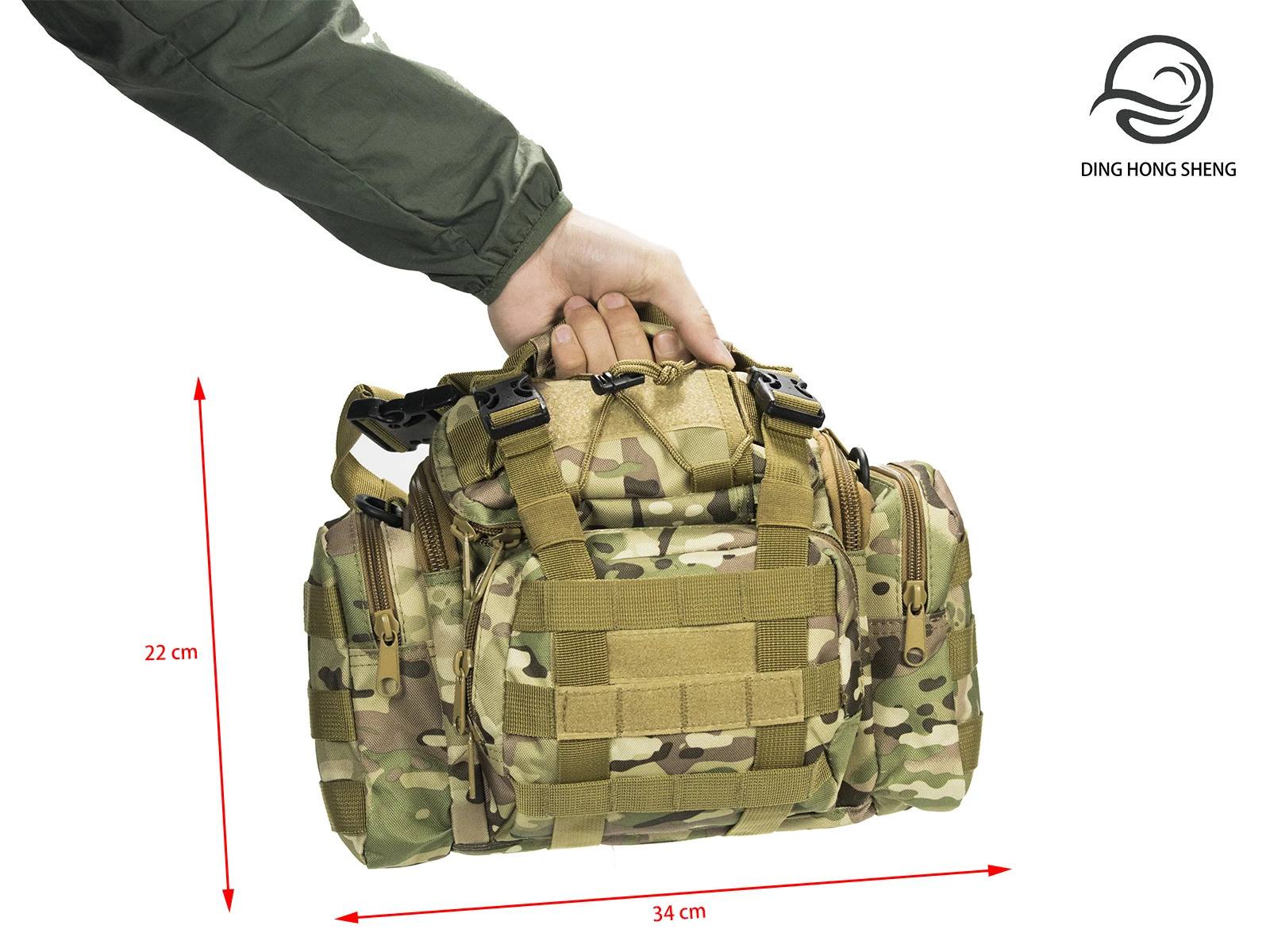 Hot Sale Multicam Camo Tactical Shooting Small Range Bag With Shoulder ...