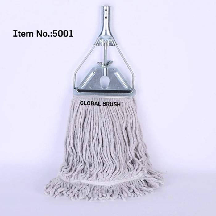 HQ5001 Stirrup Style with Long SS Handle Cotton Kentucky Mop