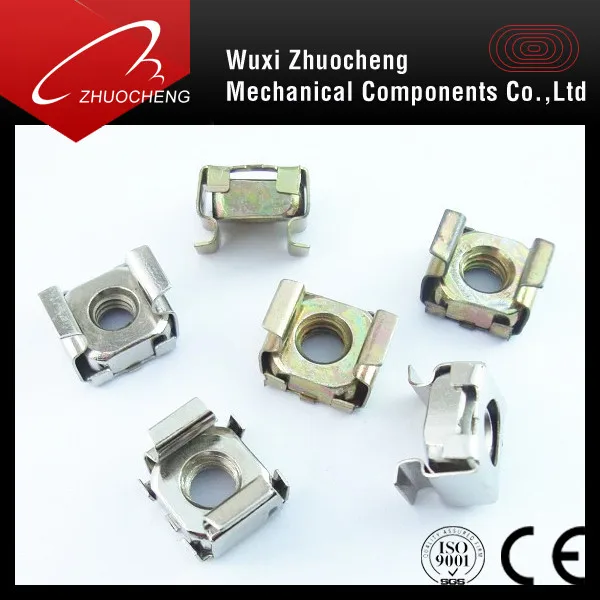 Zinc Plated Spring Steel M6 Clip Nut Square Lock Cage Nut - Buy Weld ...