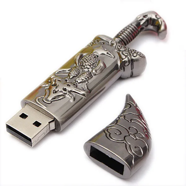 High Quality 4gb/8gb/16gb/32gb/64gb/sword Gunmetal Usb Flash Drive ...